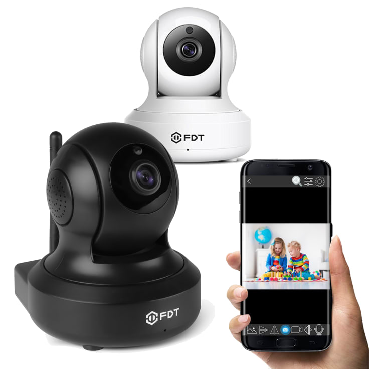 MorningSave: FDT 720P HD WiFi Pan/Tilt Indoor Camera with Two-Way Audio ...