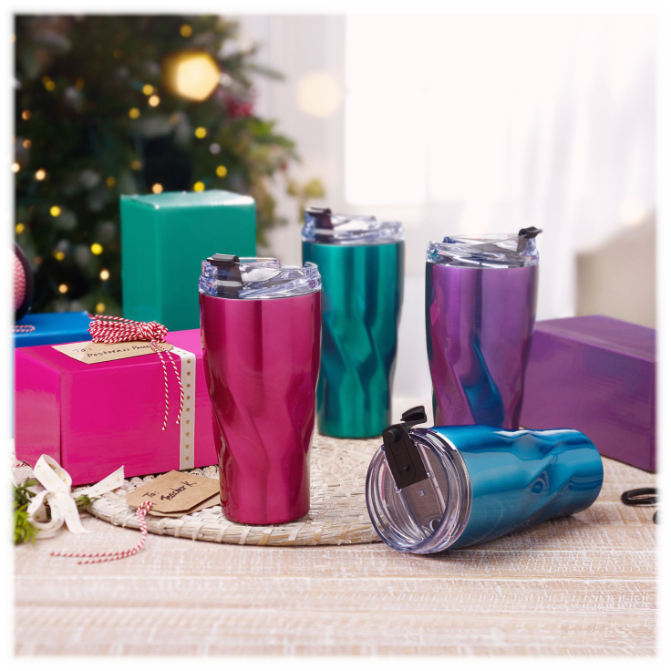 MorningSave: 4-Pack of 20oz Stainless Steel Insulated Tumblers by Primula