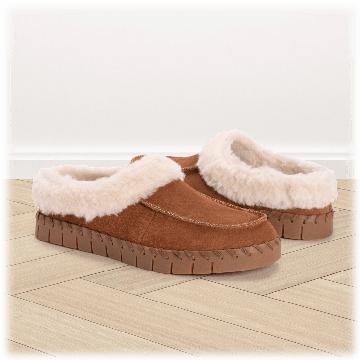 MorningSave: MUK LUKS Women's Flexi Buffalo Faux-Fur Clogs