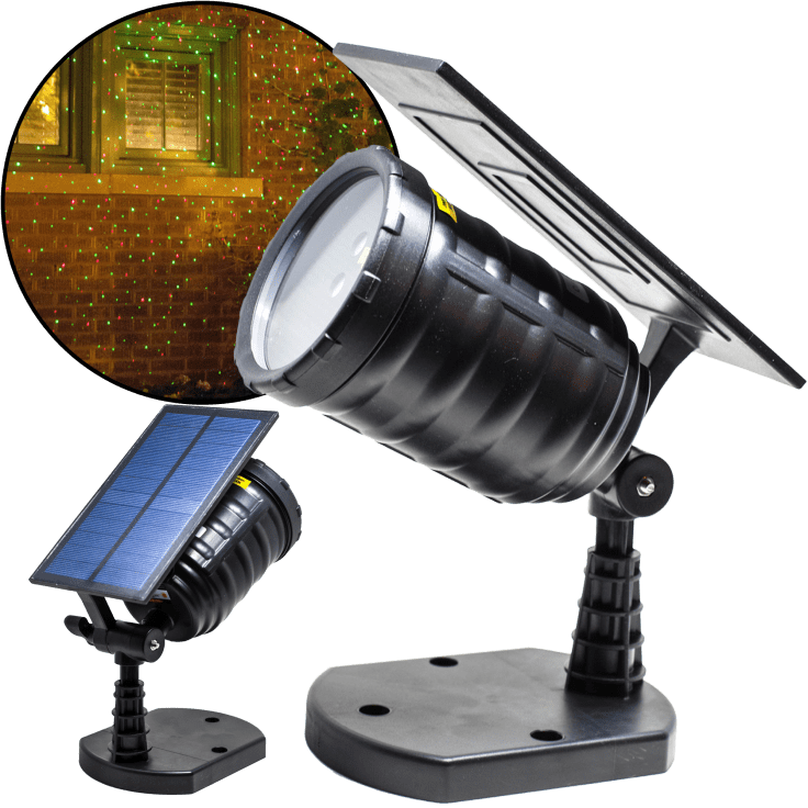 MorningSave: Solar-Powered Laser Landscape Projector by Ivomax