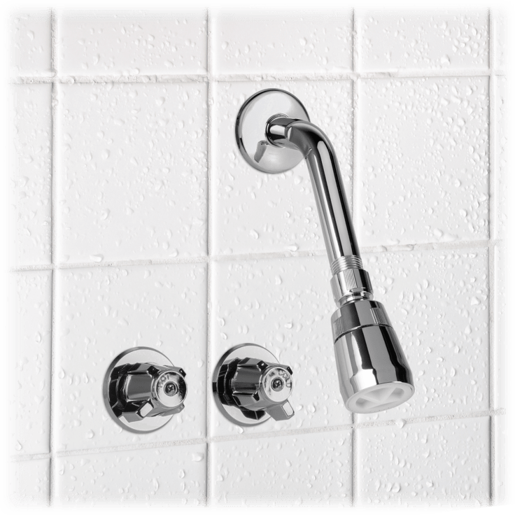 MorningSave: LDR Shower Stall Faucet and Dual Handles (Chrome)
