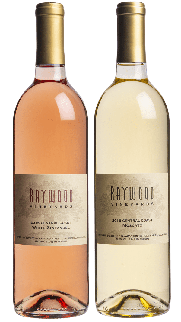 Casemates: Raywood Vineyards Central Coast Moscato and White Zinfandel