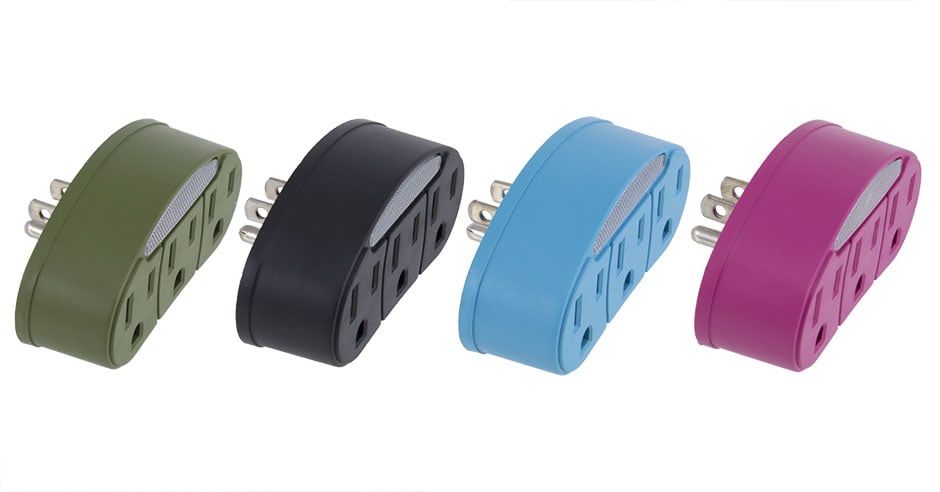 Meh: 4-Pack: Vibe Triple Outlet Adapter with Nightlights