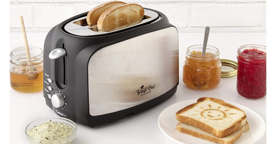 Meh: Toast On! Extra-Wide 2-Slot Impression Toaster