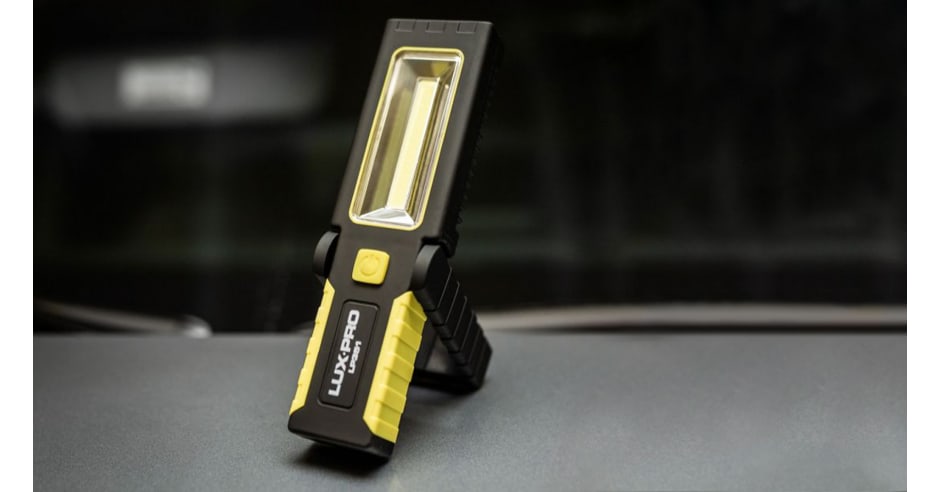 Meh: 2-Pack: LUX-PRO 200-Lumen Broadbeam LED Magnetic Work Light Flashlight