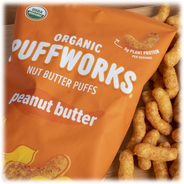 SideDeal: 8-Pack: Puffworks Original Organic Peanut Butter Puffs (3.5 Oz)