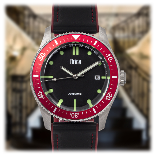 Shop Univision: Reign Elijah Reloj Automático con Correa de Cuero