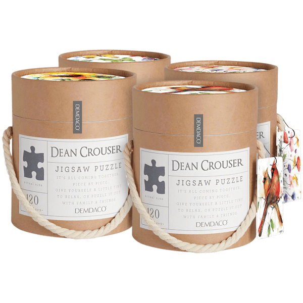 MorningSave: 4-Pack: Demdaco 120-Piece Puzzle in Gift Box Set