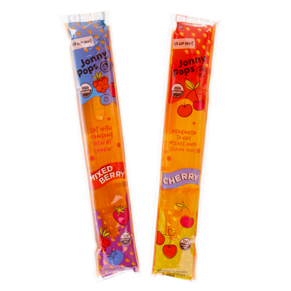 SideDeal: 48-Pack: Jonny Pops Large 4oz Freezer Pops (Cherry & Mixed Berry)