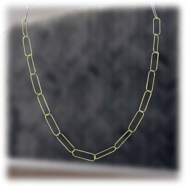 MorningSave: Textured Paperclip Chain Necklace