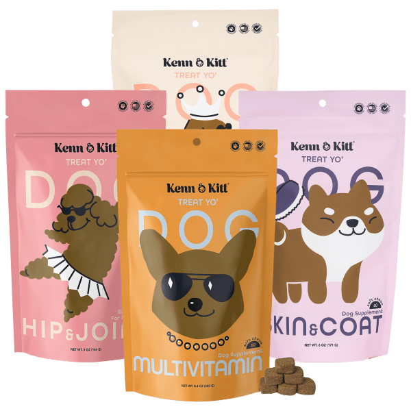MorningSave: 4-Pack: Assorted Kenn & Kitt Vet-Formulated Dog Treats