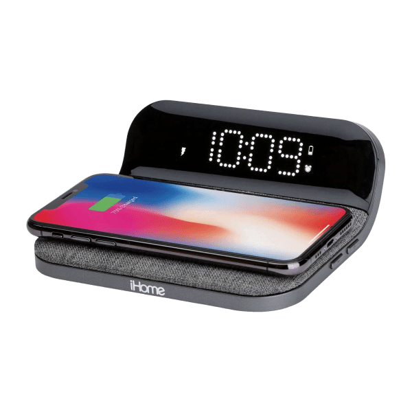 MorningSave: iHome 15W Wireless Charger with Alarm Clock and USB-A Port