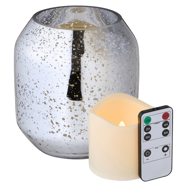 MorningSave: South Street Loft Set-of-2 Mercury Glass Hurricanes with ...