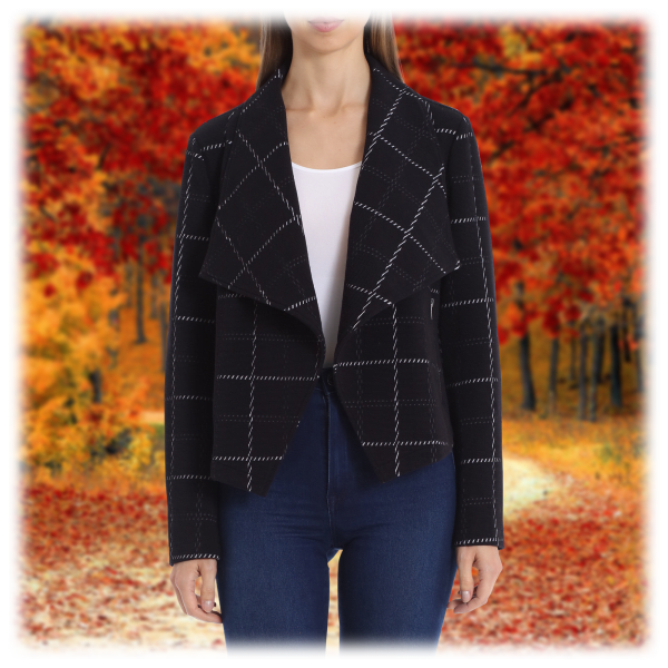 MorningSave: Bagatelle Collection Plaid Drape Jacket