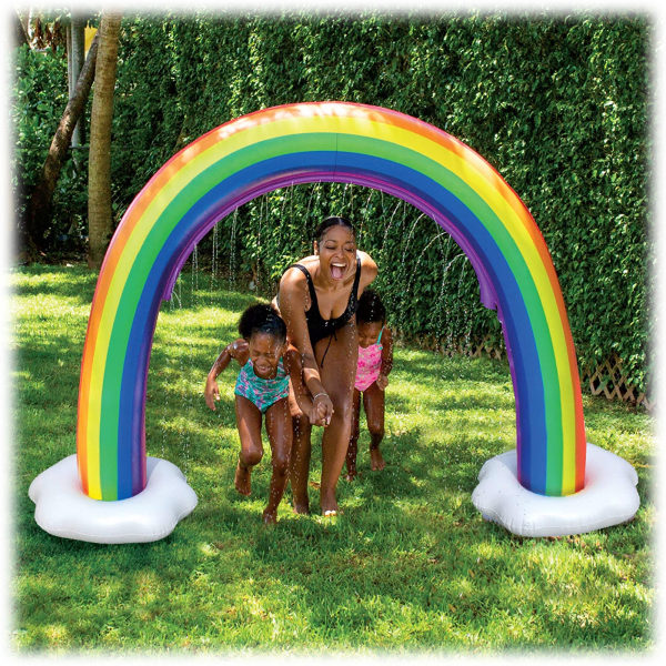 MorningSave: Splash Buddies Kids Rainbow Arch Sprinkler