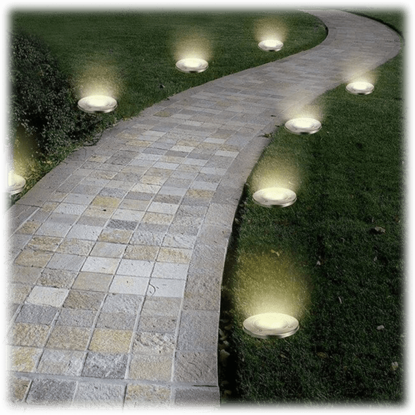 SideDeal: 2-Pack: Jumbo In-Ground Solar Pathway Lights with Bright LED