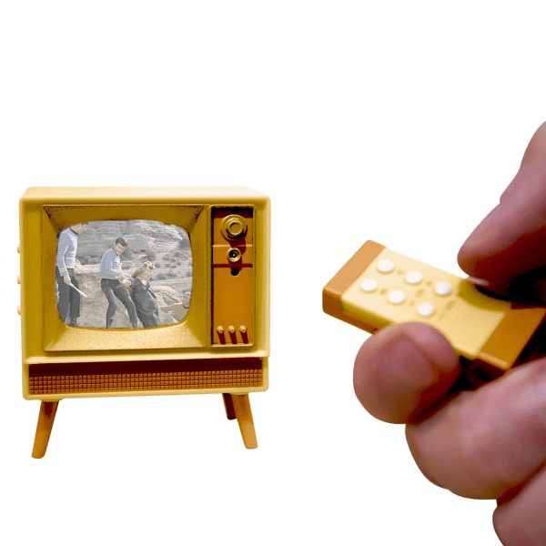 MorningSave: Tiny TV Classics Collectible TV with Real Working Remote