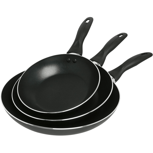 MorningSave: Lux Decor Collection 3-Piece Non-Stick Frying Pan Set