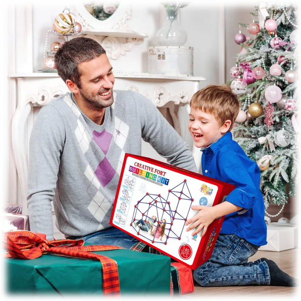 MorningSave: SpringFlower 140-Piece Creative Fort Building Kit