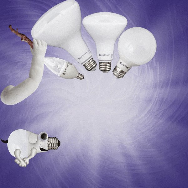 Meh: 6-Pack: GreenTech Pure Power Dimmable LED Lightbulbs