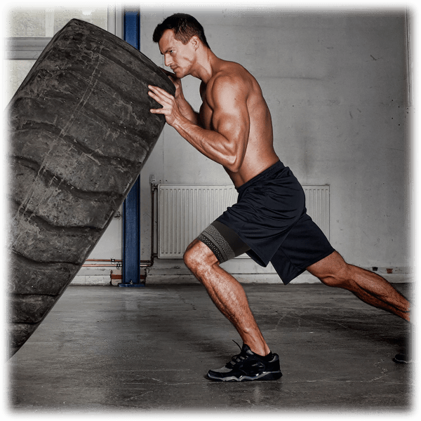 SideDeal: 2-Pack: Copper Joe Thigh Compression Sleeve