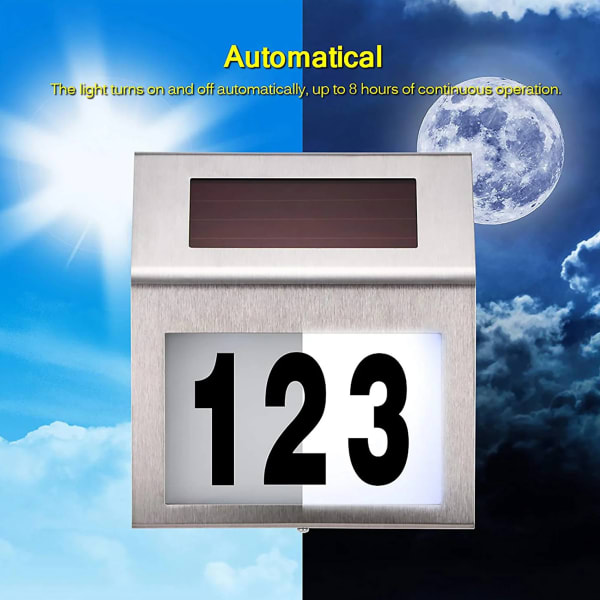 MorningSave: Infinite Basics Solar LED House Number Light