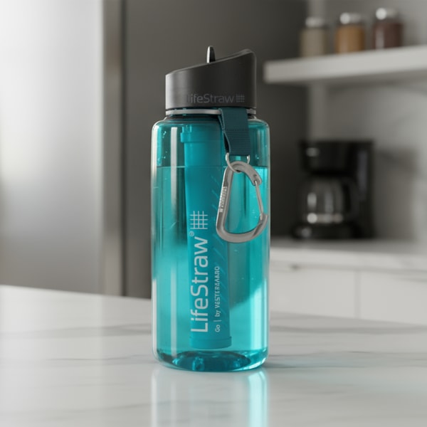 MorningSave: 2-Pack: LifeStraw Go 1-Liter Tritan Water Filter Bottle