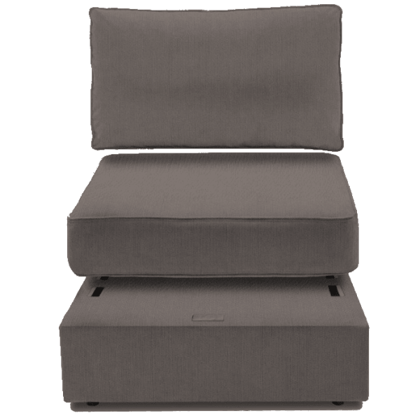 MorningSave: Lovesac 5 Series Ottoman with Dark Walnut You-Table