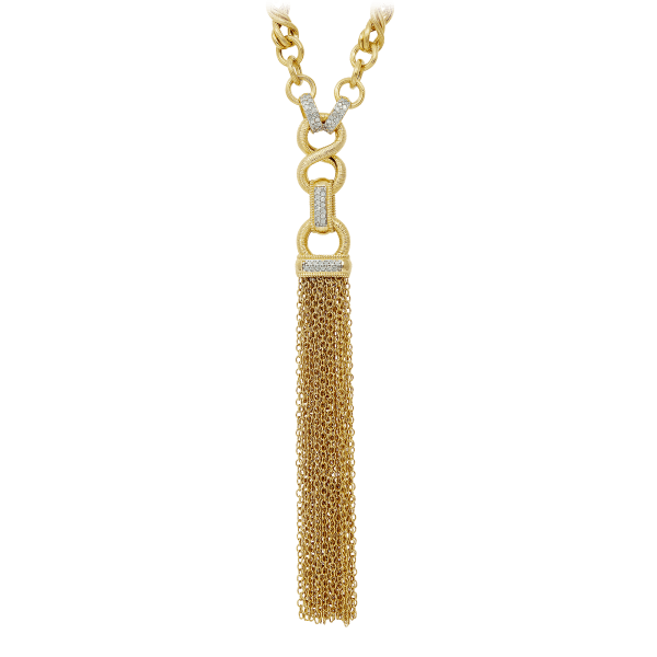 MorningSave: Savvy Cie Gold Over Silver .50 Carat TW Diamond Tassel ...