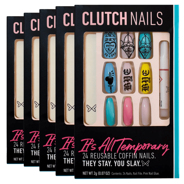 MorningSave: 5-Pack: Clutch Nails Press on Nail Kits