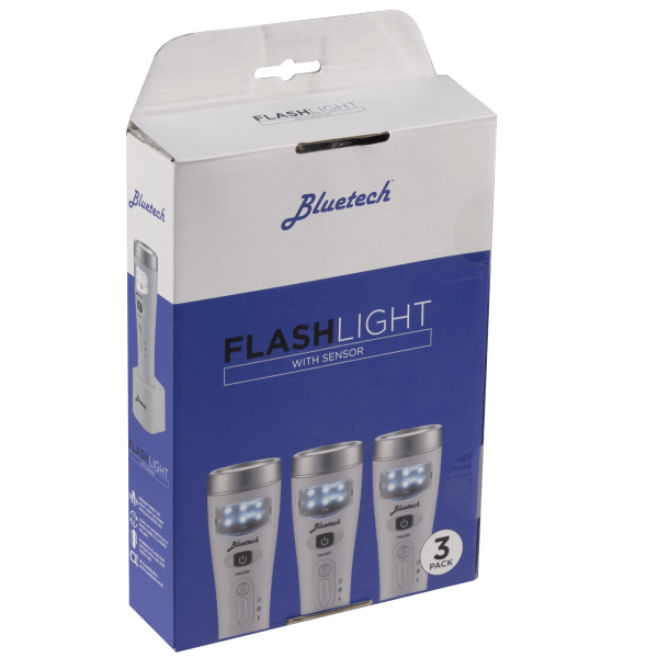 MorningSave: 3-Pack: Bluetech LED Rechargeable Flashlight with Motion ...