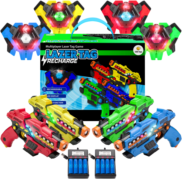 MorningSave: 4-Pack: USA Toyz Rechargeable Laser Tag Game