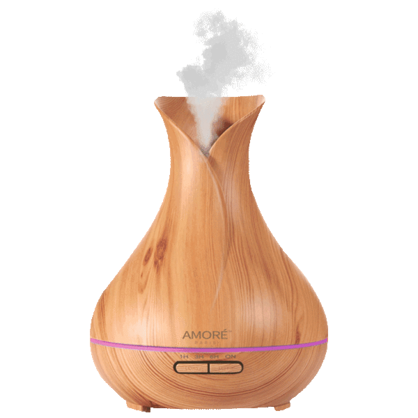 SideDeal: Amore Wood Grain Color Changing Diffuser with Optional ...