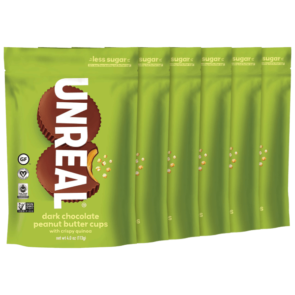 Sidedeal 12 Pack Unreal Dark Chocolate Peanut Butter Cups With Crispy