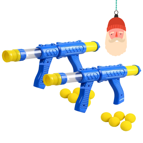 MorningSave: 2-Pack: Ciana Boomstick Toy Ball Launcher With Foam Balls