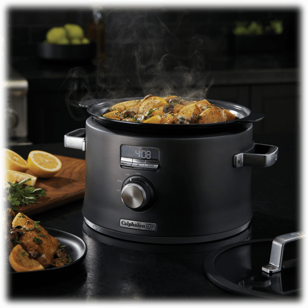 MorningSave: Calphalon Digital Sauté Slow Cooker in Dark Stainless Steel