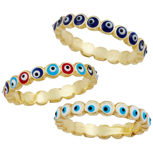 MorningSave: Savvy Cie 3-Piece 18K Gold Over Sterling Eternity ...