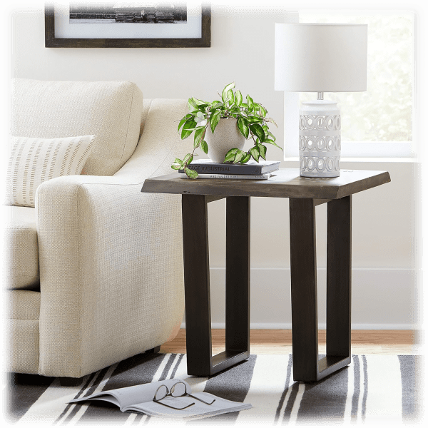 MorningSave: Stone & Beam 18" Ceramic Geometric Cut-Out Table Lamp