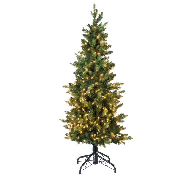 MorningSave: 5' Bethlehem Lights Green Overlit Slim Spruce Tree