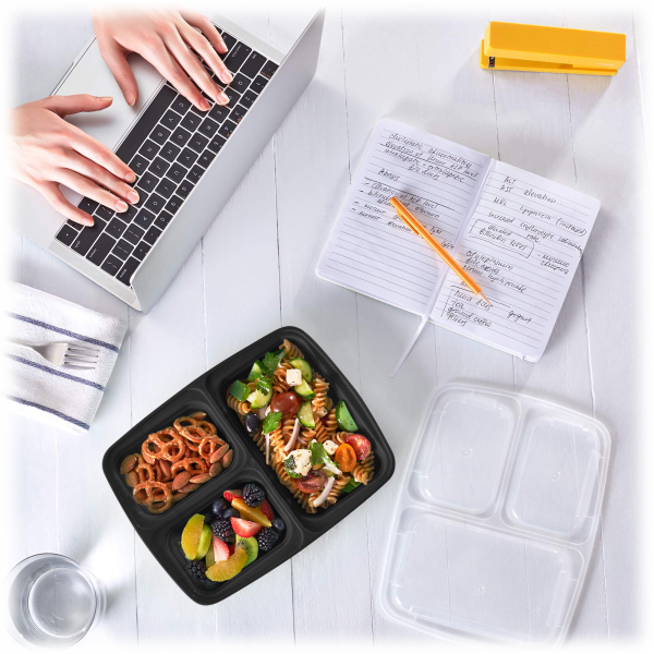 MorningSave: 20-Pack: Dash Meal Prep Trays with Lids