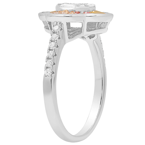 MorningSave: Kylie Harper Multi-Color Cubic Zirconia Clover Ring
