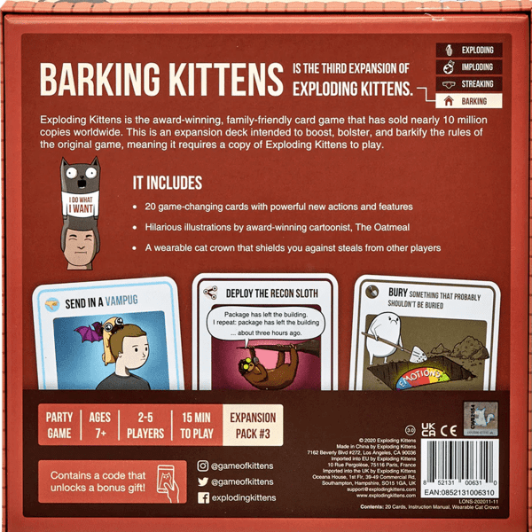 MorningSave: Exploding Kittens 4-Piece Game Bundle