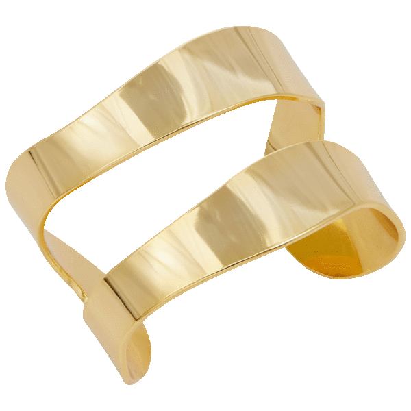 MorningSave: Savvy Cie Plated Wide Open Cuff Bracelet