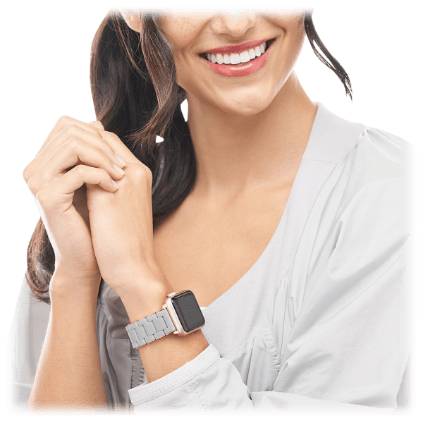 MorningSave: 2-Pack: Michele Silicone-Wrapped Stainless Steel Bands For ...