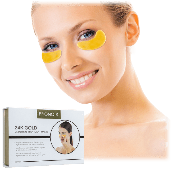 MorningSave: ProNoir Luxurious 24K Gold Under Eye Masks with 24 Treatments