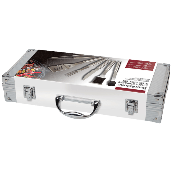 MorningSave: Brookstone 6-Piece Stainless Steel Grill Set