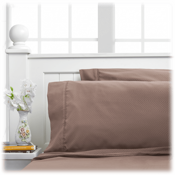MorningSave: Kathy Ireland 4-Piece Chevron Embossed Sheet Set