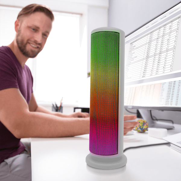 MorningSave: Aduro Monolith LED Light Up Tower Party Wireless Speaker