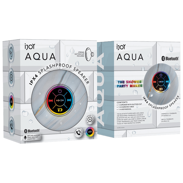 MorningSave: 2-Pack: iJoy Aqua IPX4 Splash Proof Bluetooth Speakers