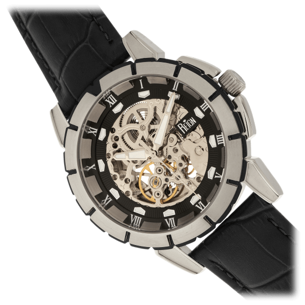 Shop Univision: Reign Elijah Reloj Automático con Correa de Cuero y Fecha